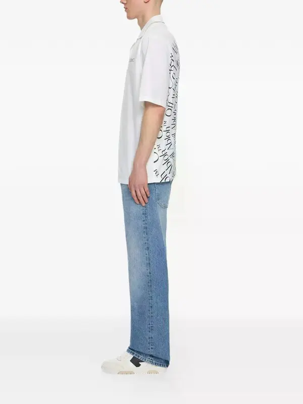 Off-White Circle Off Popl Bowl Cotton Shirt