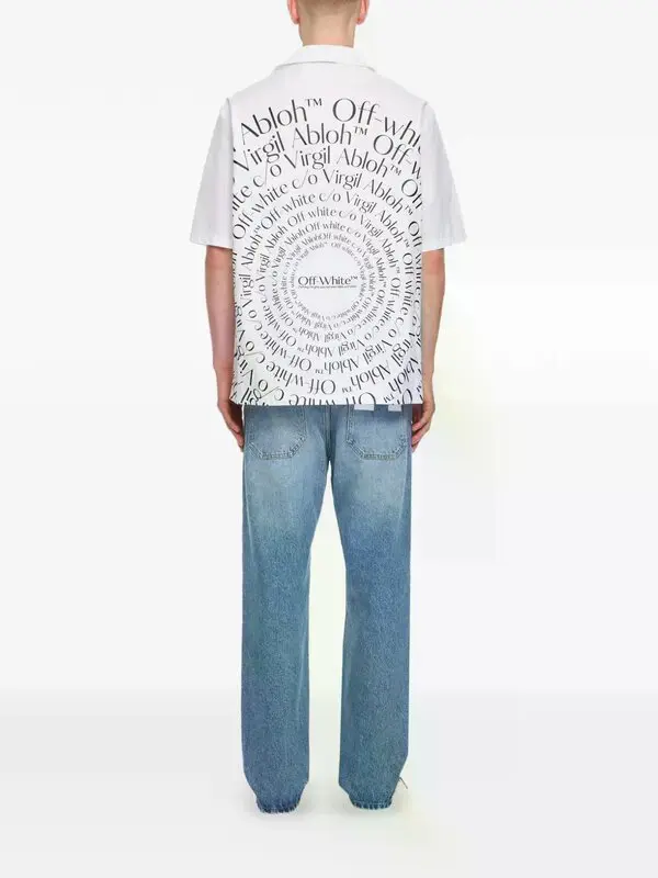 Off-White Circle Off Popl Bowl Cotton Shirt