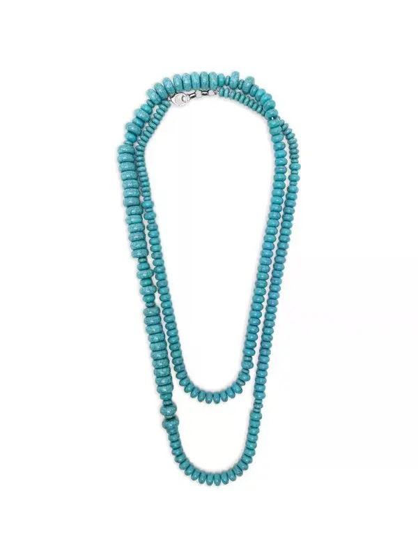 Liviana Conti Beaded Chain Necklace - Silver