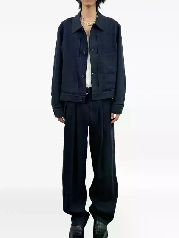 TONYWACK Belted Wide Leg Trousers