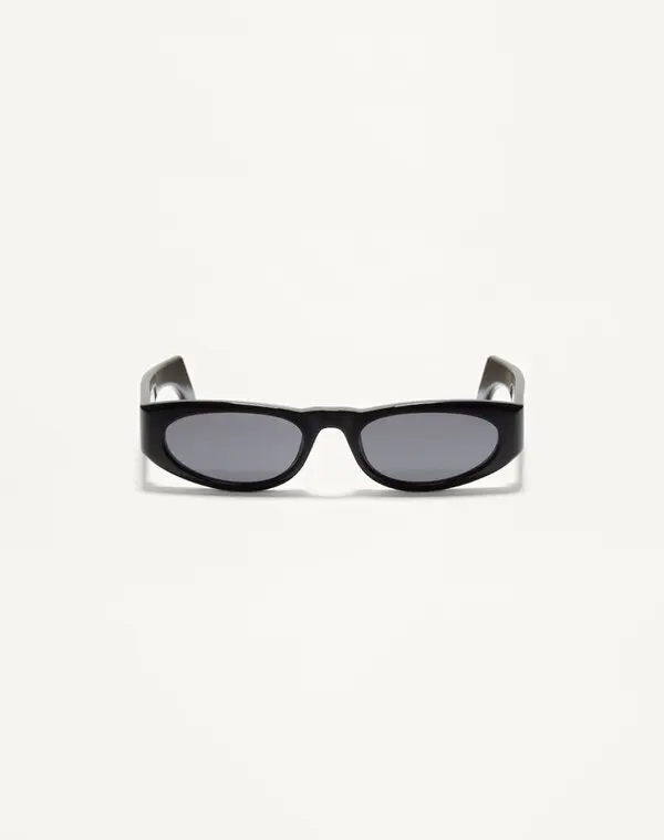 Valentino Garavani Geometric Acetate Sunglasses - Black/grey