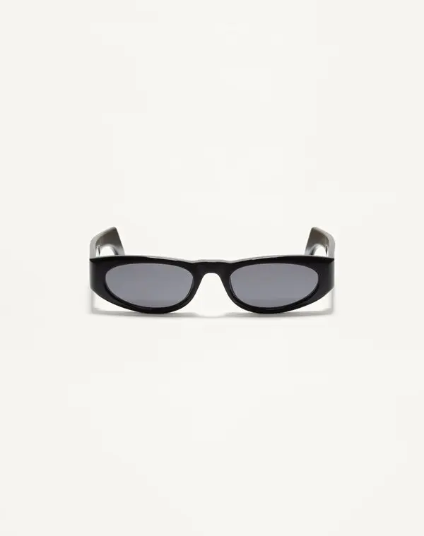 Valentino Garavani Geometric Acetate Sunglasses - Black/grey