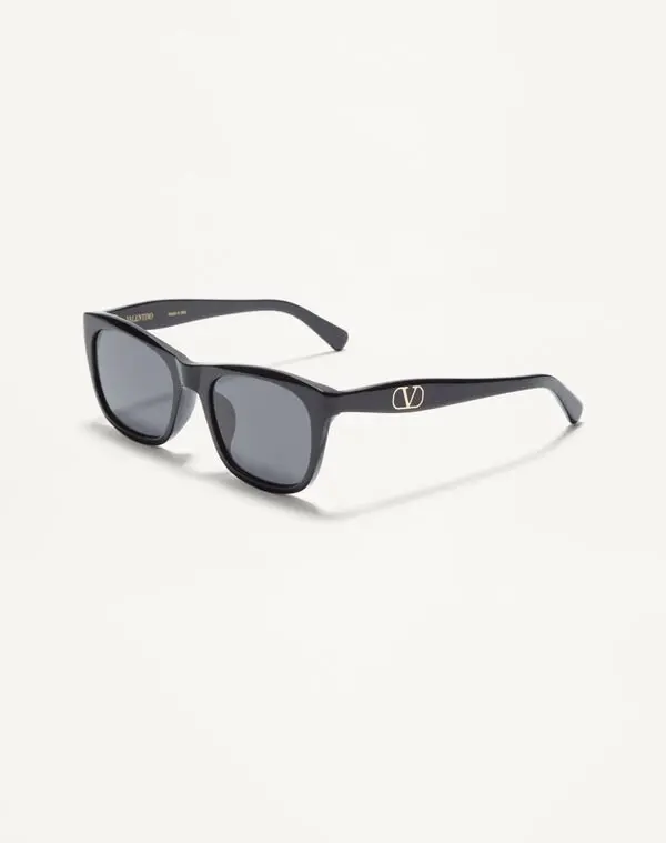 Valentino Garavani Rectangle Sunglasses - Black/grey