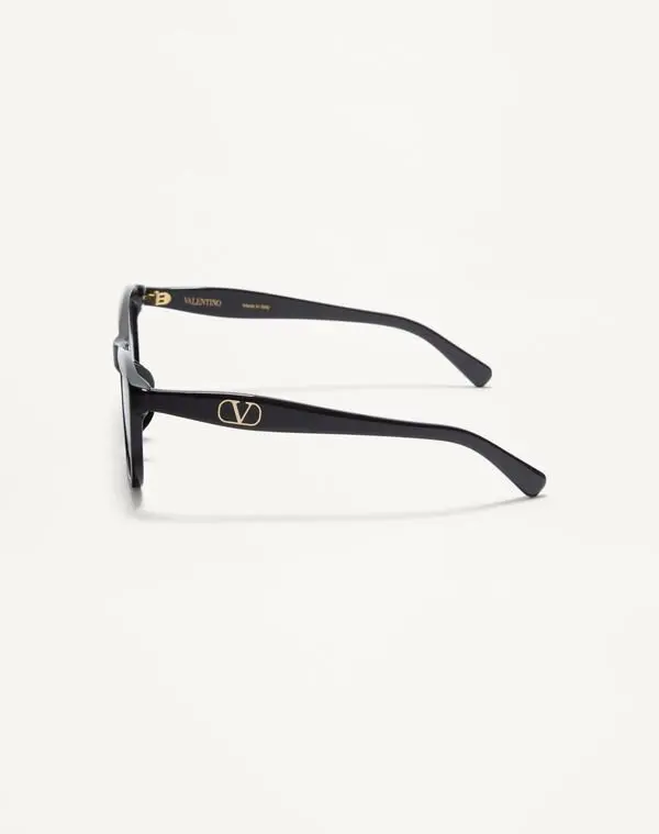 Valentino Garavani Rectangle Sunglasses - Black/grey