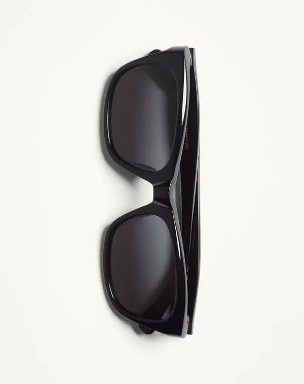 Valentino Garavani Rectangle Sunglasses - Black/grey