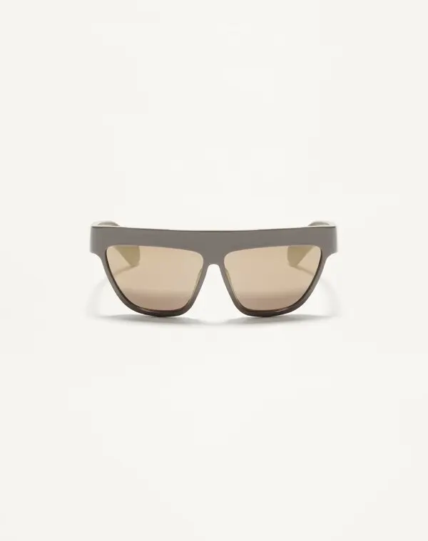 Valentino Garavani Geometric Cat Eye Sunglasses - Brown/bronze