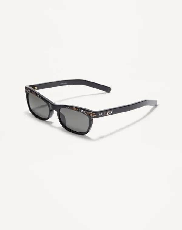 Valentino Garavani Rectangular Acetate Sunglasses