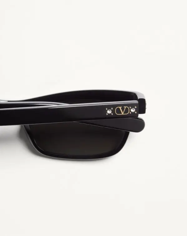 Valentino Garavani Rectangular Acetate Sunglasses