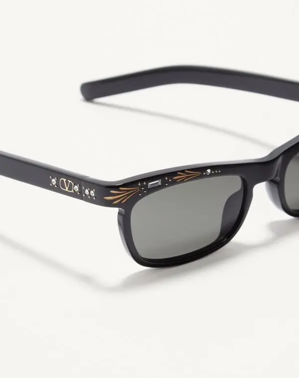 Valentino Garavani Rectangular Acetate Sunglasses