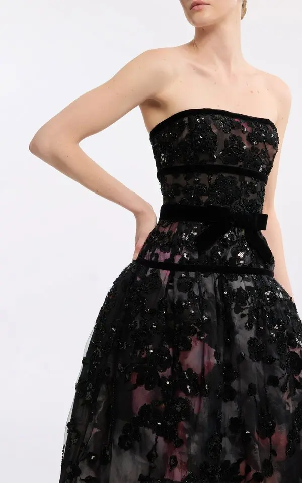 elie saab embroidered tulle short dress Elie Saab, Floral embroidered tulle halter mini dress Wedding Dress Save  76%