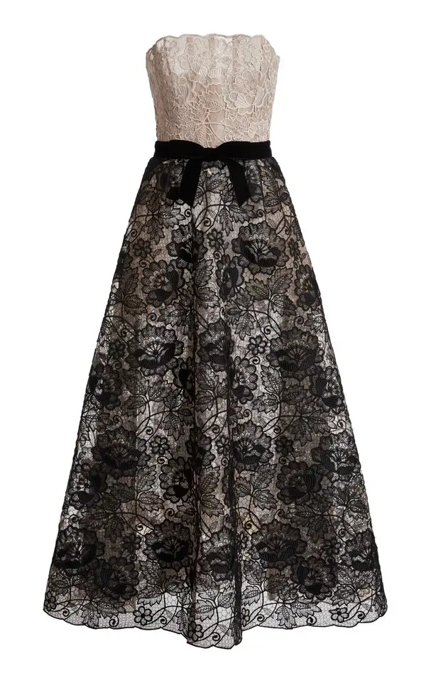 Elie Saab Silk Maxi Dress - Multi