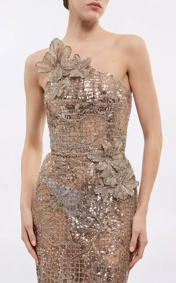 Elie Saab Silk Maxi Dress