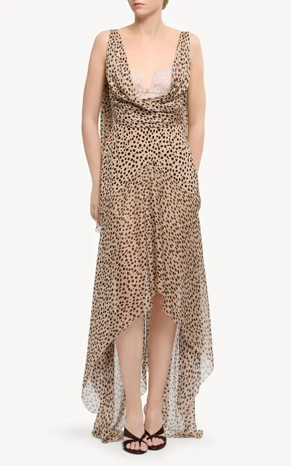 Elie Saab Embroidered Silk Maxi Dress - Multi