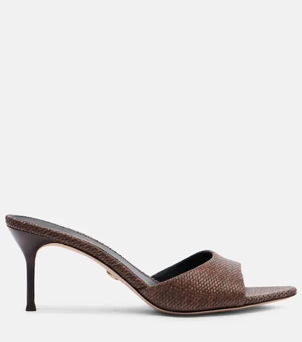 Veronica Beard Woven Mules - Brown