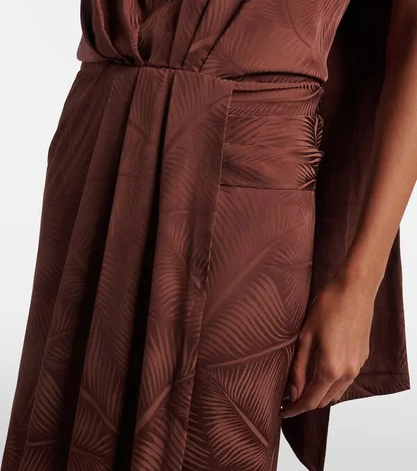 Johanna Ortiz Halterneck Jacquard Maxi Dress