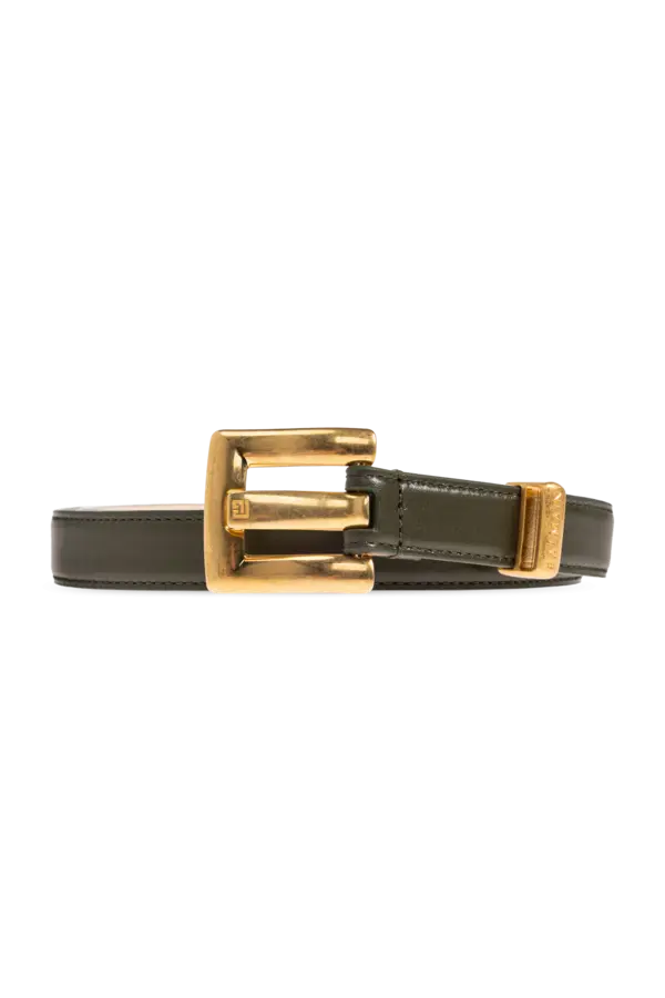 Balmain Leather Belt - Green
