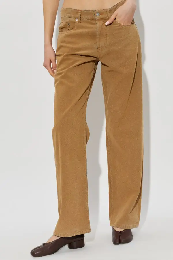 MAISON MARGIELA Vintage-effect Trousers - Brown