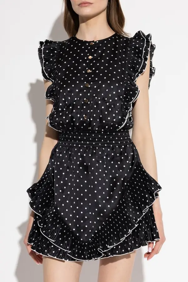 SELF-PORTRAIT Polka Dot Dress
