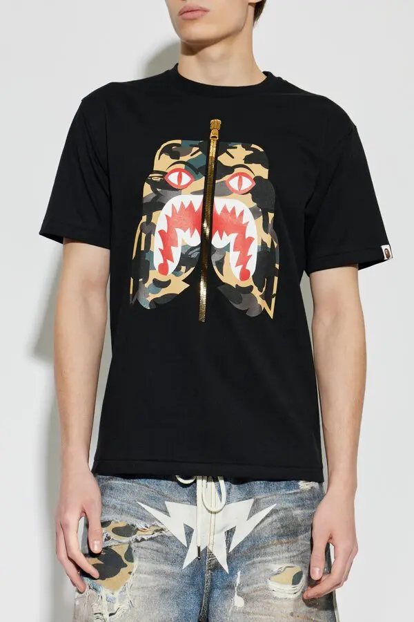 A BATHING APE T-shirt With Print - Black