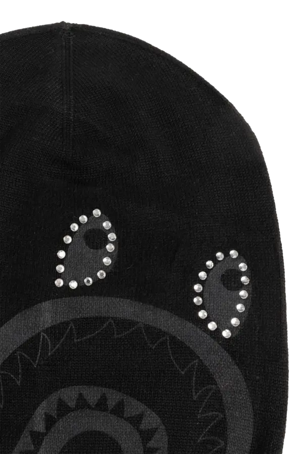 A BATHING APE Printed Beanie - Black