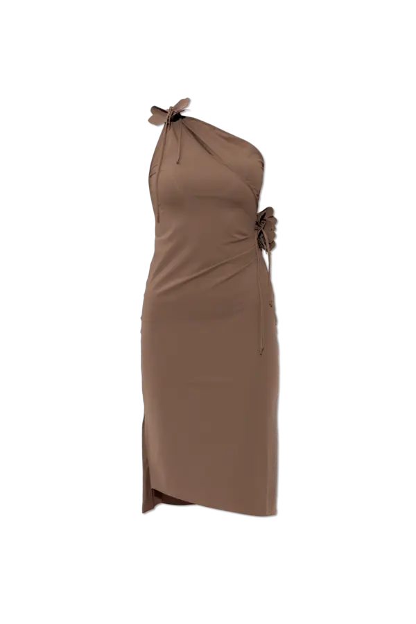 Coperni Appliquéd One-shoulder Dress