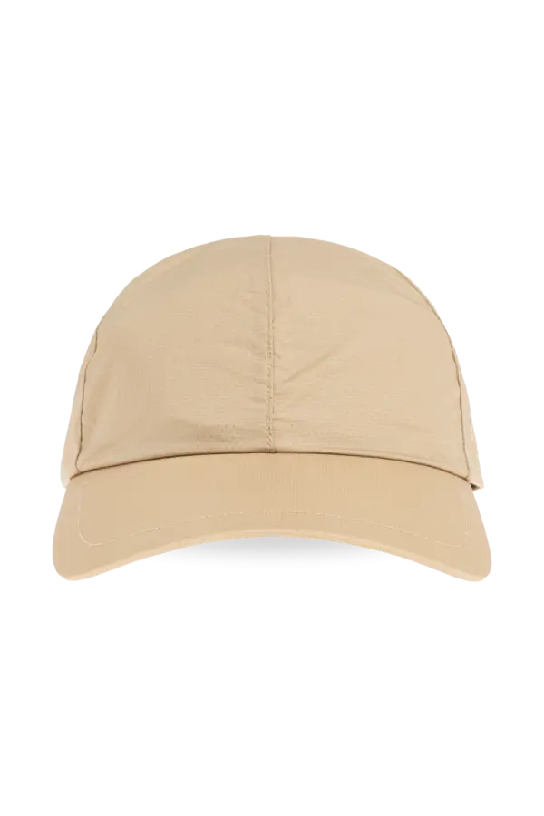 On Baseball Cap With Visor - Beige