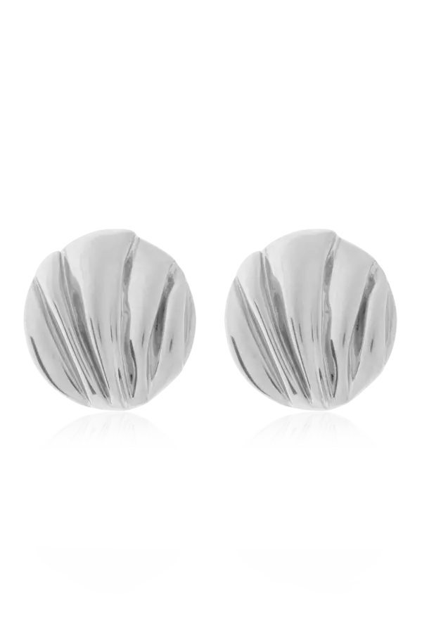 Chloé Pleats Clip-on Earrings - Silver
