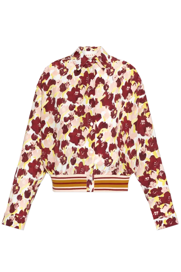 Marni Silk Floral Jacket - Multicolour