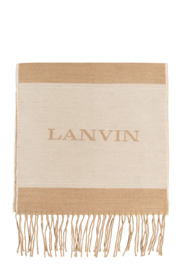 LANVIN Wool Scarf - Beige