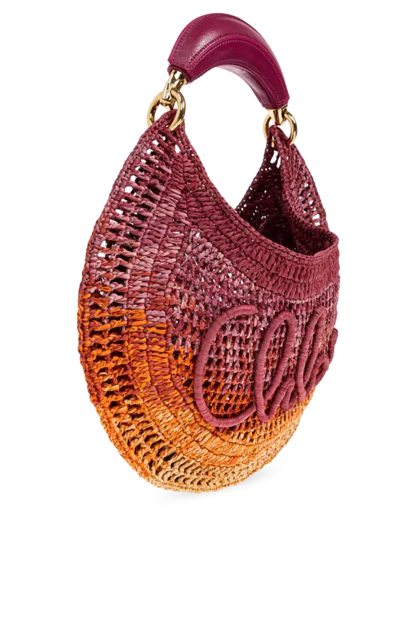 Chloé Hobo Bag Raffia Woven Design - Multicolour