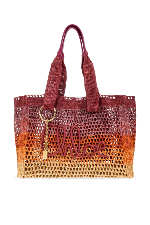 Chloé Summer Raffia Shopper Bag - Multicolour