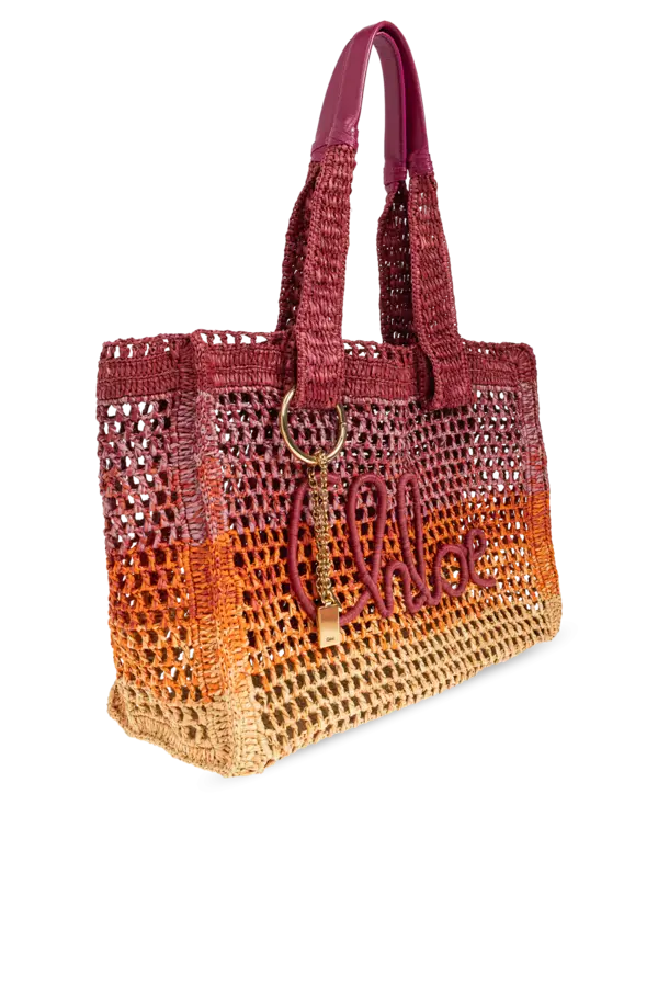 Chloé Summer Raffia Shopper Bag - Multicolour