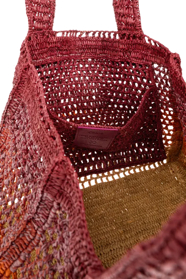 Chloé Summer Raffia Shopper Bag - Multicolour