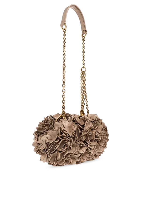 Chloé Plissé Shoulder Bag - Beige