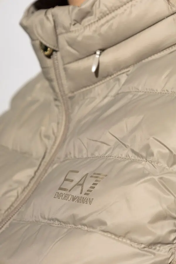EA7 Insulated Vest With Stand-up Collar