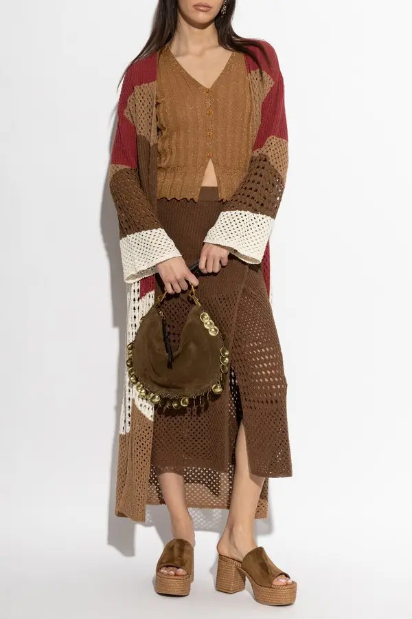 AKEP Lurex Thread Cardigan