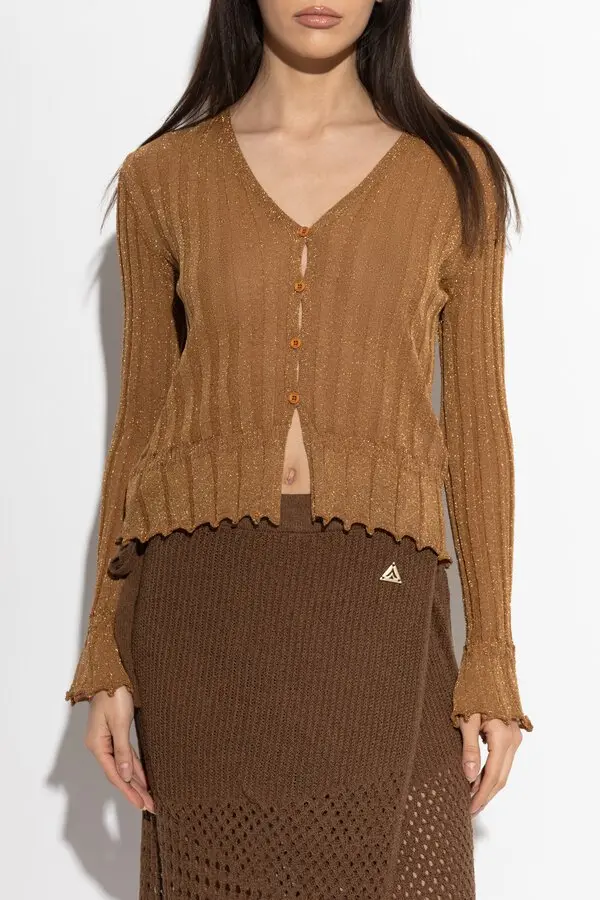 AKEP Lurex Thread Cardigan