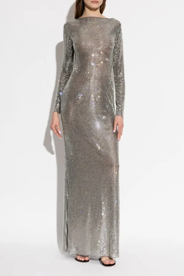 SELF-PORTRAIT Sequined Maxi Dress