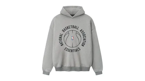 Fear Of God Essentials Nba X Barkley Hendricks 90s Hoodie - Concrete Heather