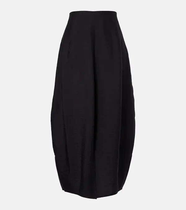 TOTEME Silk-blend Maxi Skirt - Black