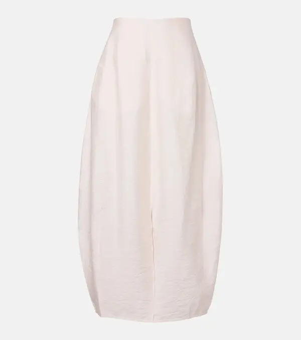 TOTEME Silk-blend Maxi Skirt - Pink