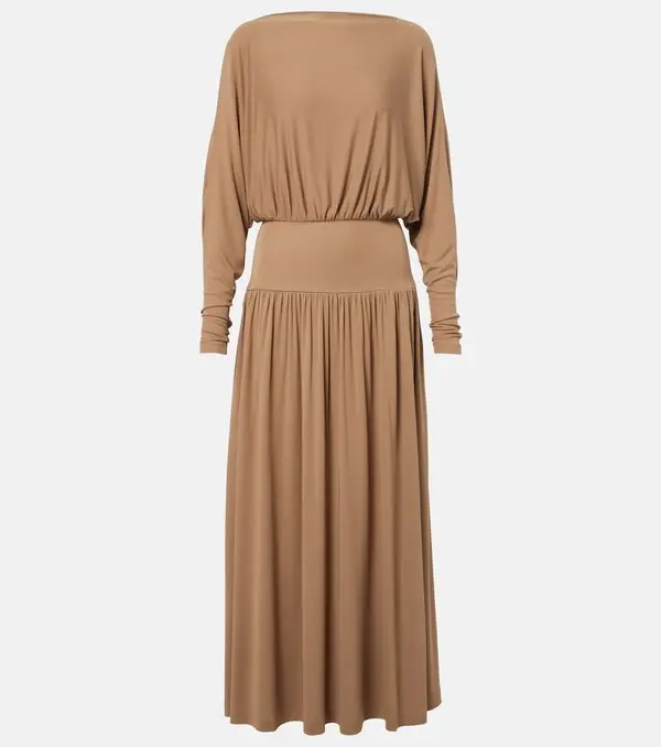 TOTEME Jersey Midi Dress - Beige