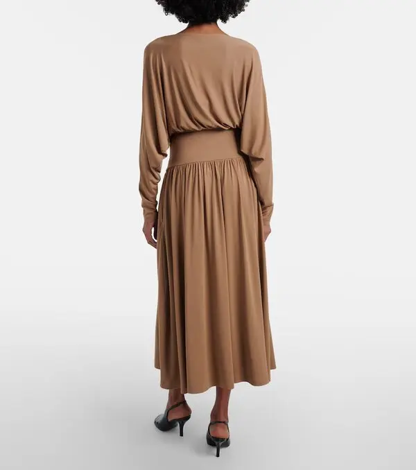 TOTEME Jersey Midi Dress - Beige