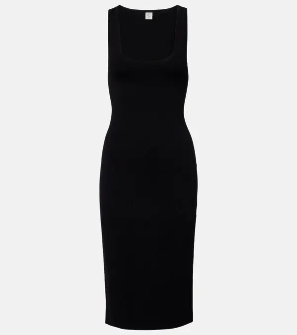 TOTEME Jersey Midi Dress - Black