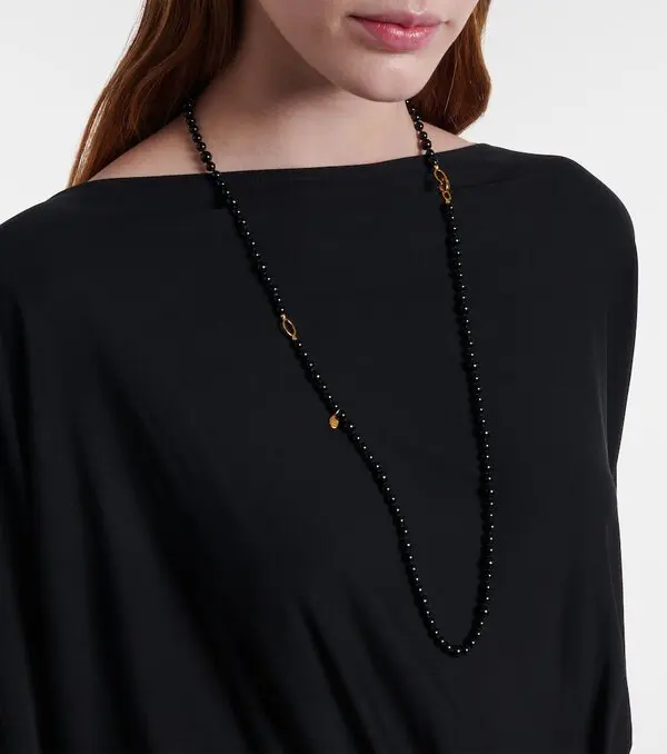 TOTEME Gathered Midi Dress - Black