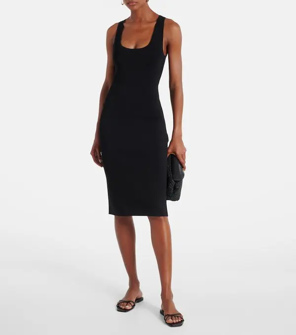 TOTEME Jersey Midi Dress - Black