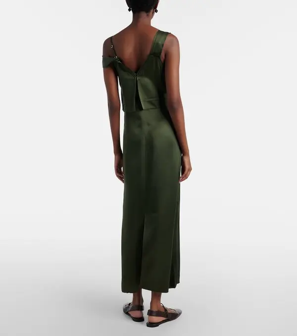 TOTEME Deconstructed Satin Slip Dress