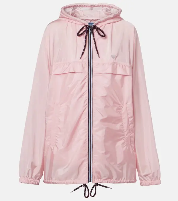 Prada Re-nylon Hooded Jacket - Pink