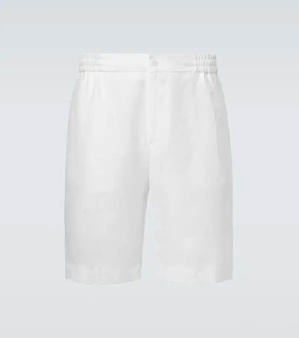 Etro Linen Bermuda Shorts - White