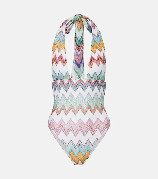 Missoni Zigzag Lamé Swimsuit - Multicoloured
